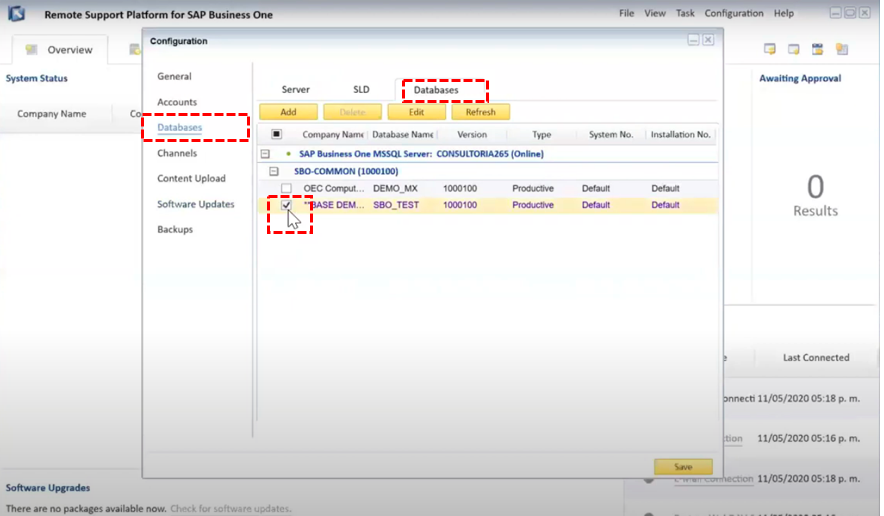 ¿Cómo configurar el RSP de SAP Business One para respaldos automáticos?.